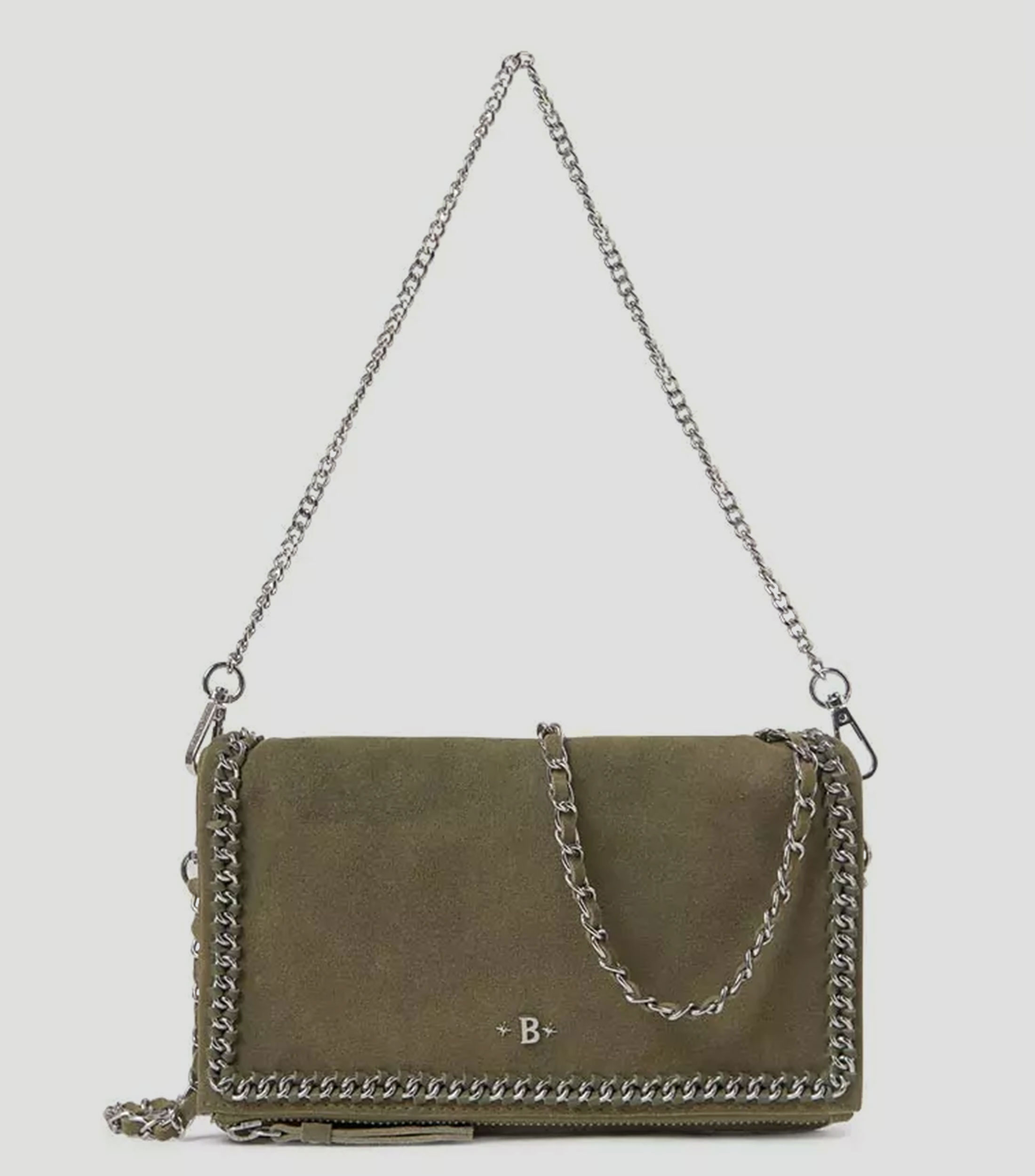 Brownie: Bolso crossbody en piel Eli Chain texturizado Mujer | El Palacio de Hierro